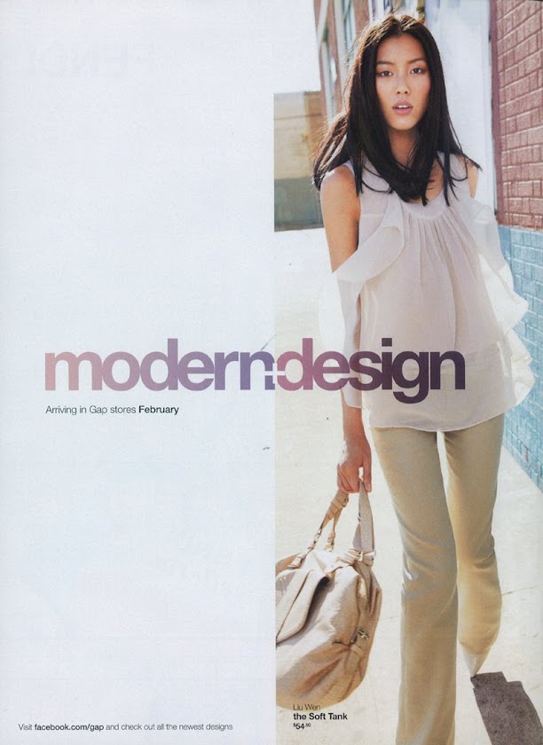 ASIAN MODELS BLOG: AD CAMPAIGN: Liu Wen for GAP, Spring/Summer 2011