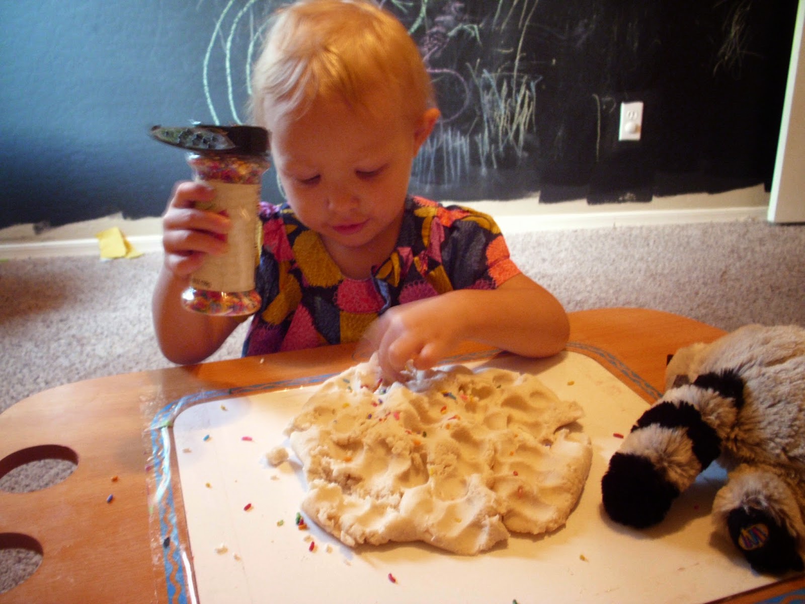 Respect the mess: Sprinkle Play Dough-two ways!