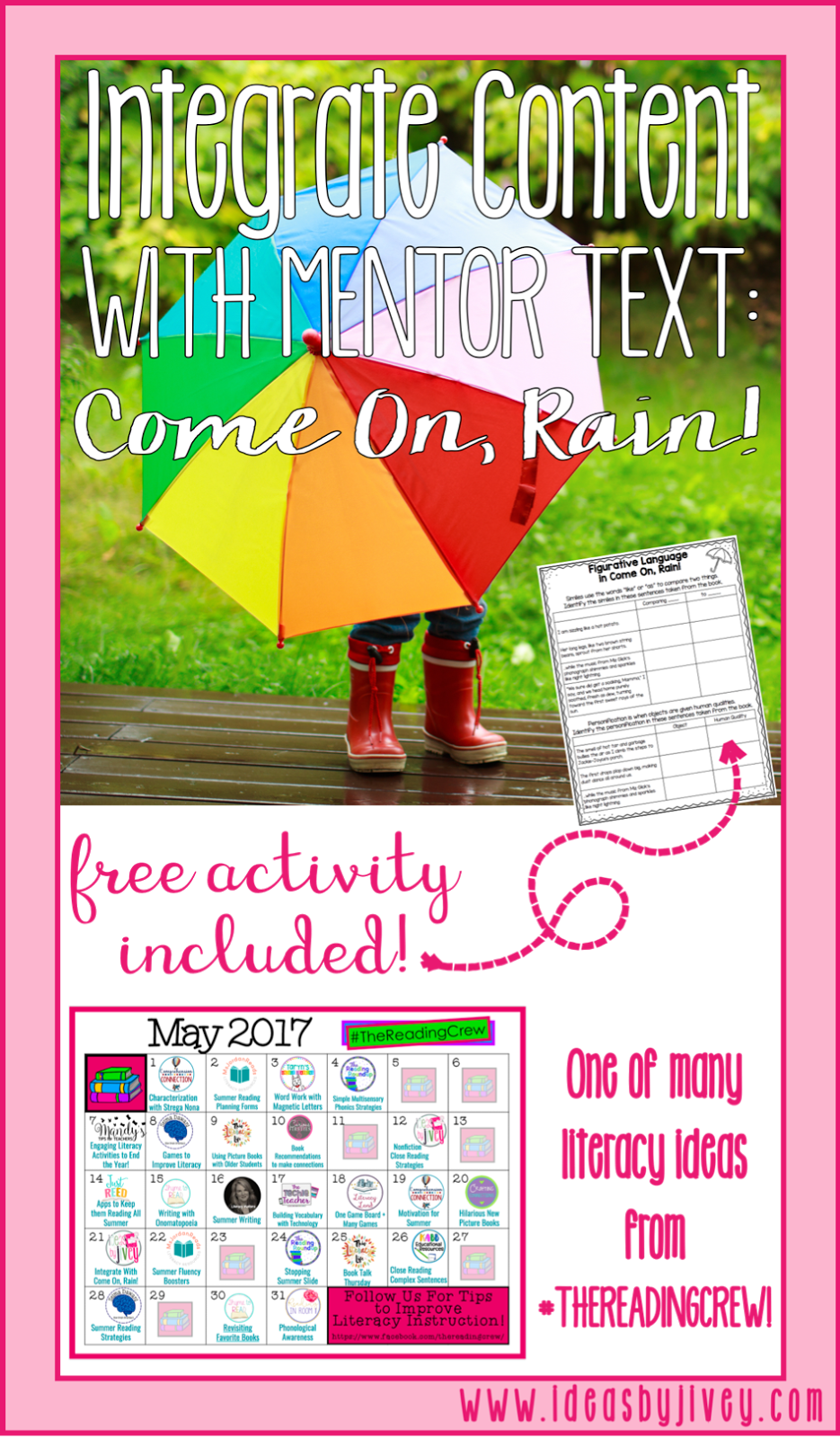 Integrate With The Text: Come On, Rain! - Ideas by Jivey