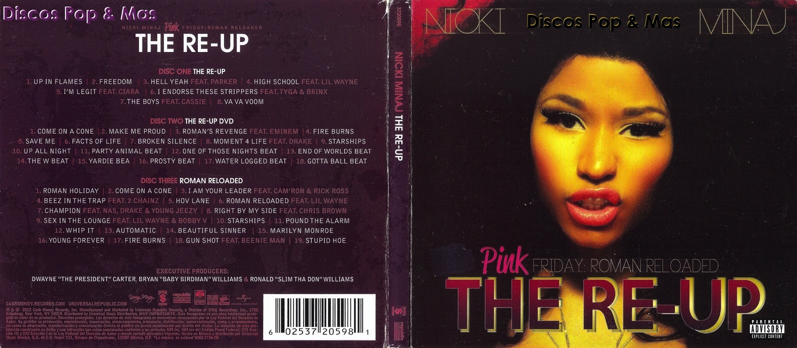 Discos Pop & Mas: Nicki Minaj - Pink Friday: Roman Reloaded The Re-Up