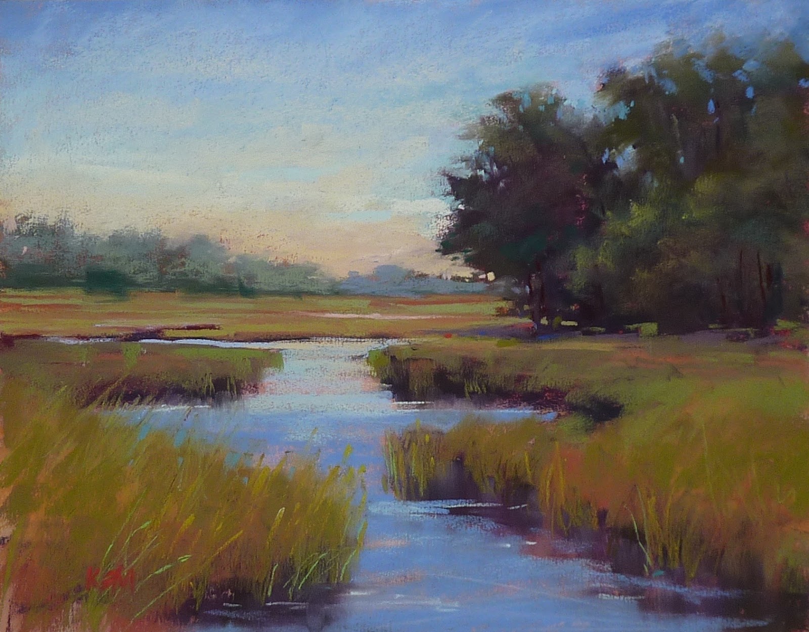 Unfinished Landscape Painting