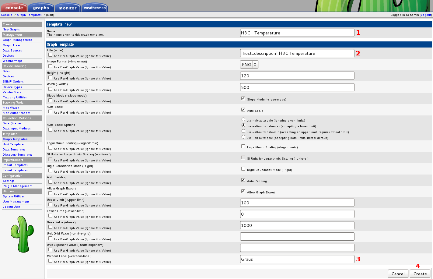 Help Networks: cacti - criando um novo template