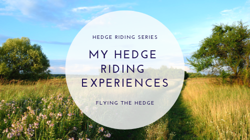 Flying the Hedge: Hedge Riding Series: My Hedge Riding Experiences