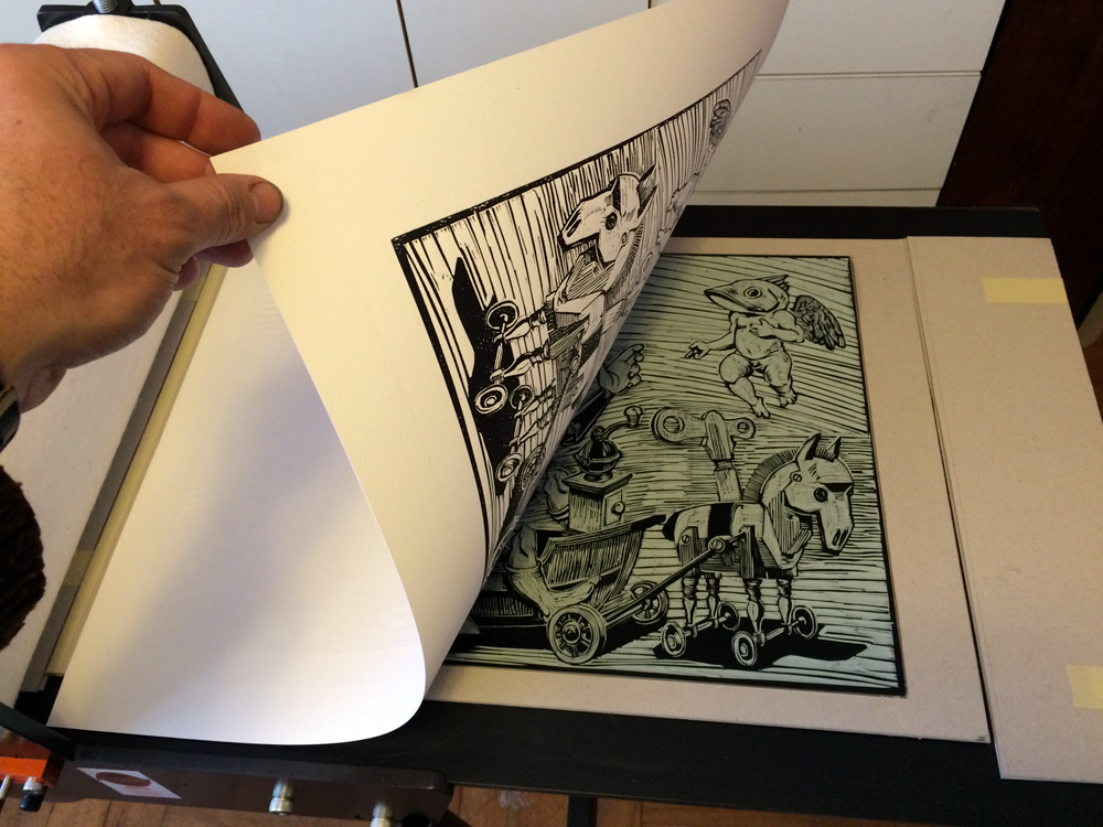 Prensas Villazán•El Blog•Prensas de grabado: TUTORIAL. Imprimiendo ...