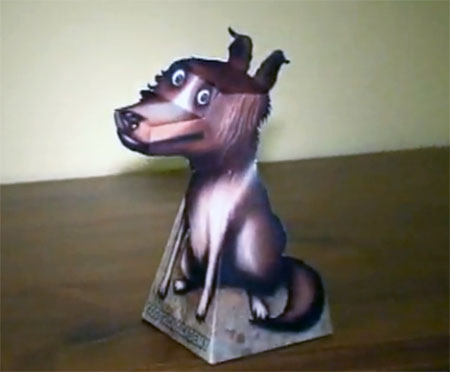Papercraft - 3D Dog Illusion - Papercraft4u | Free Papercrafts, Paper ...