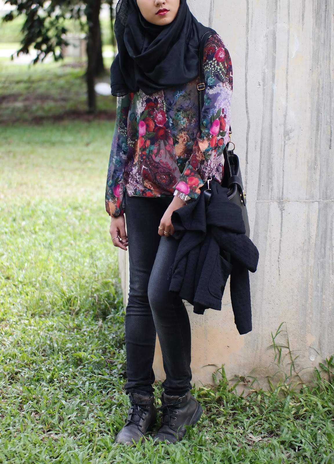 Gothic Floral Wraparound Top — The Good Weekender