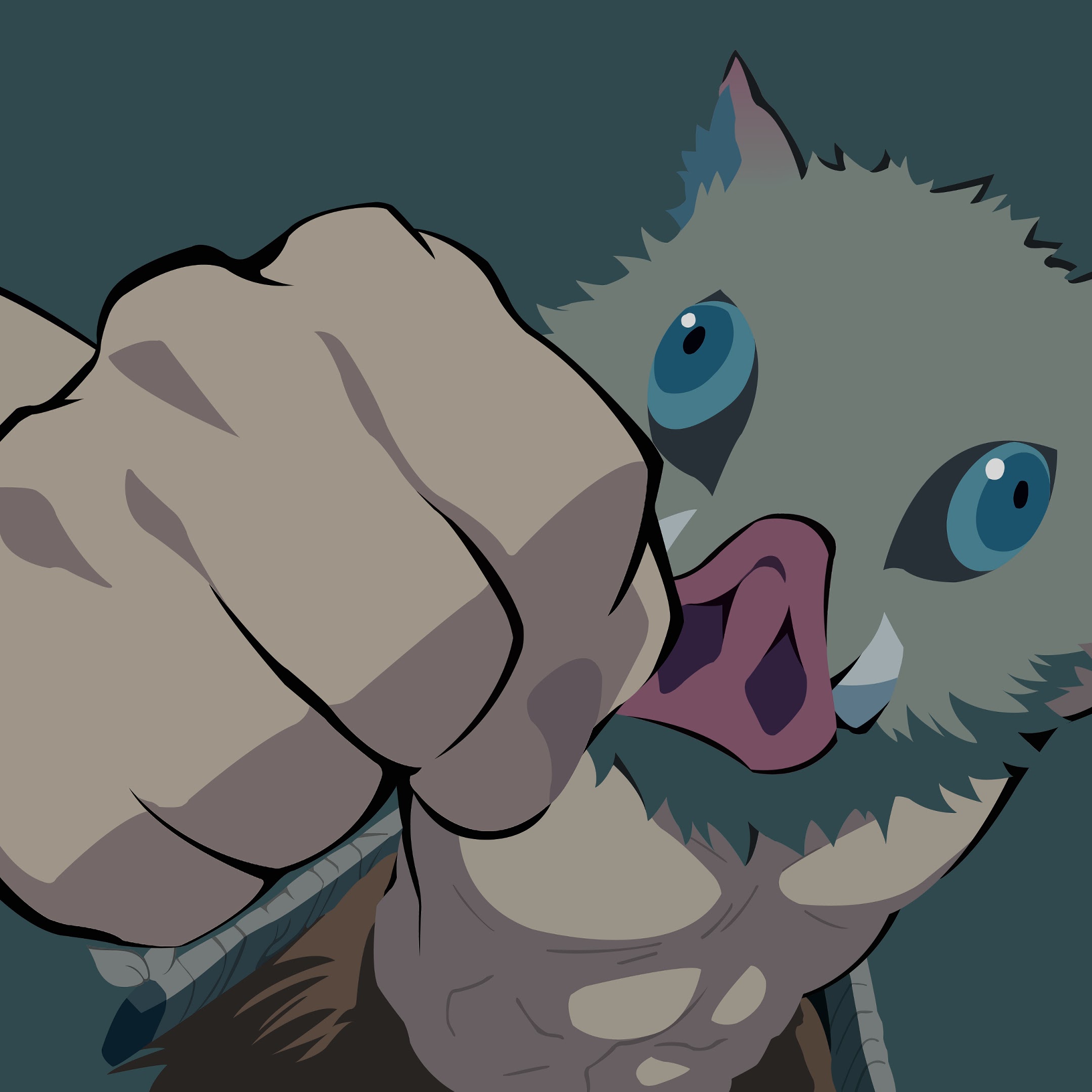 Inosuke Hashibira, Kimetsu no Yaiba, Minimalist, 4K, #142 Wallpaper ...