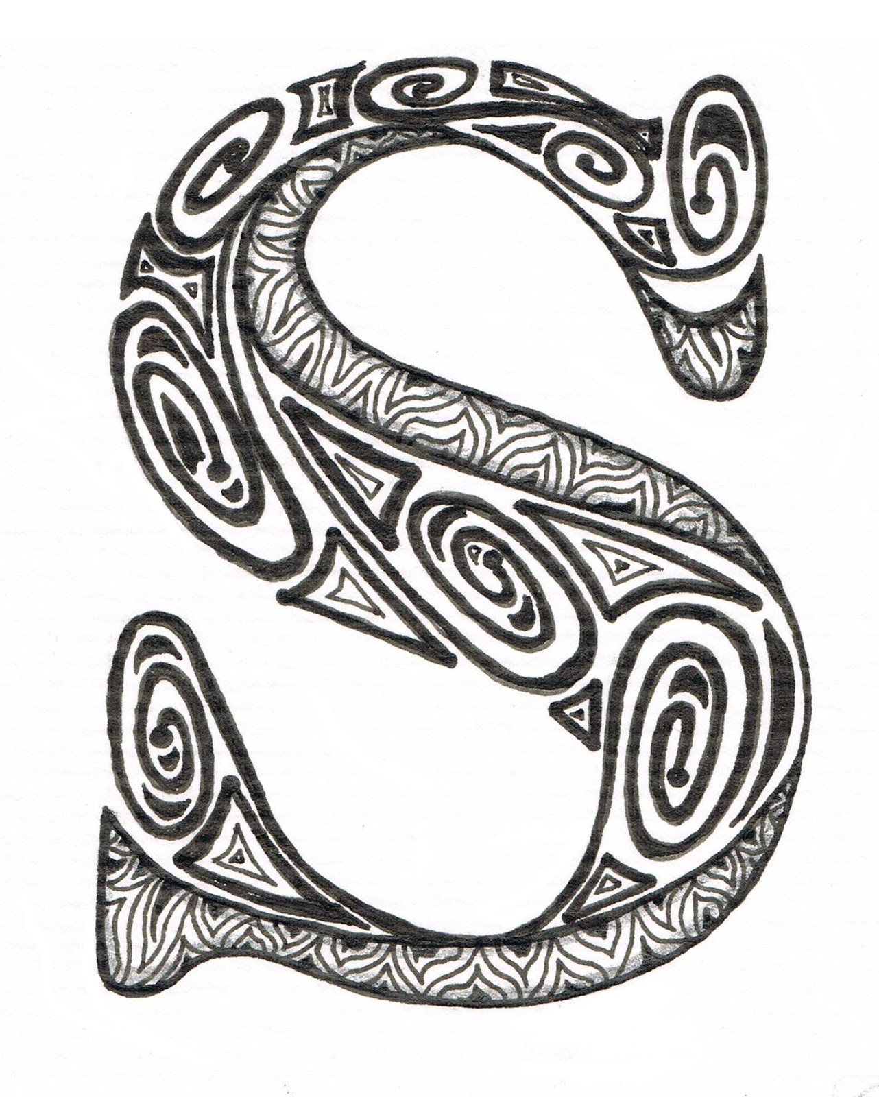 Creative Doodling with Judy West: Aztec Alphabet