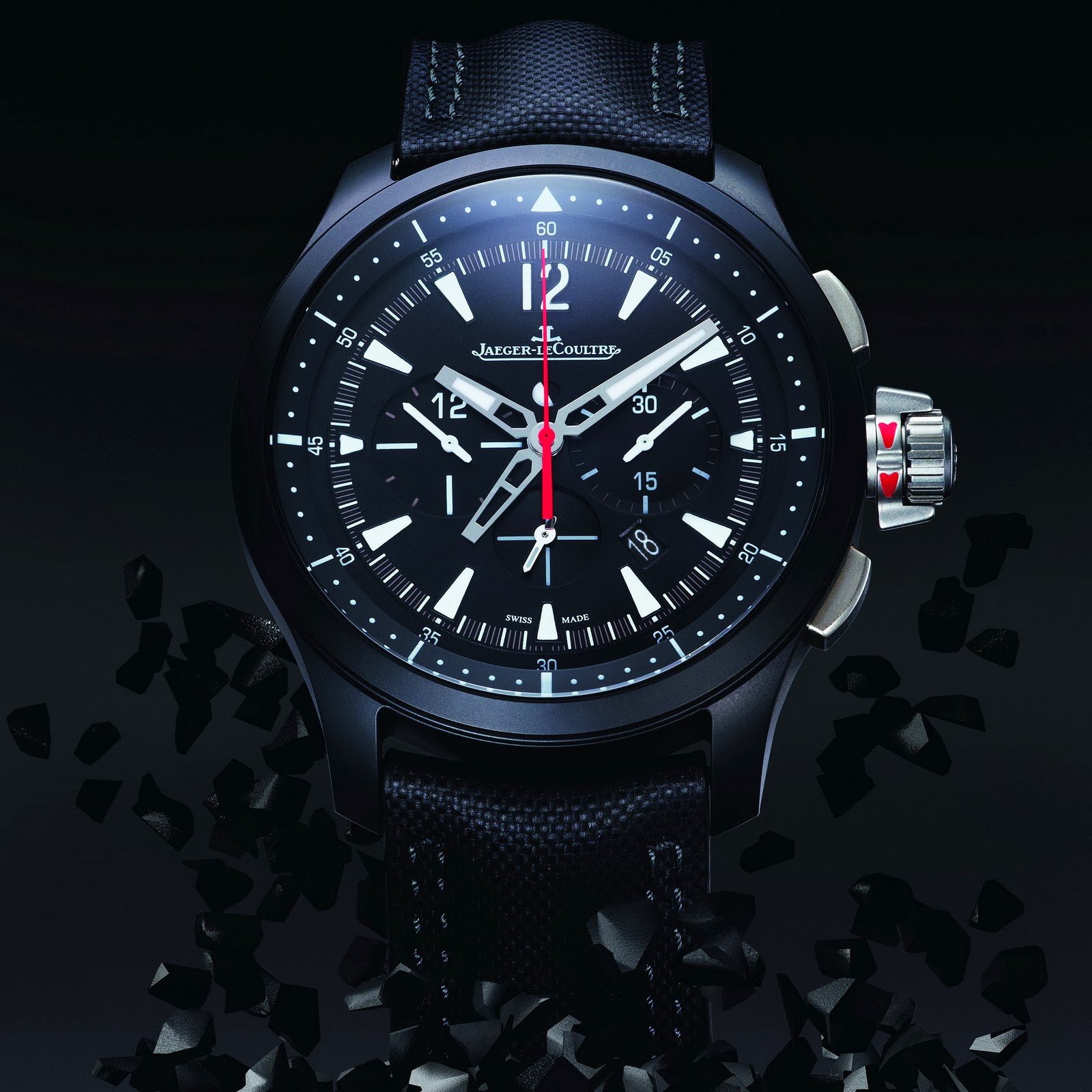 OceanicTime: JAEGER-LeCOULTRE Master Compressor Chronograph CERAMIC