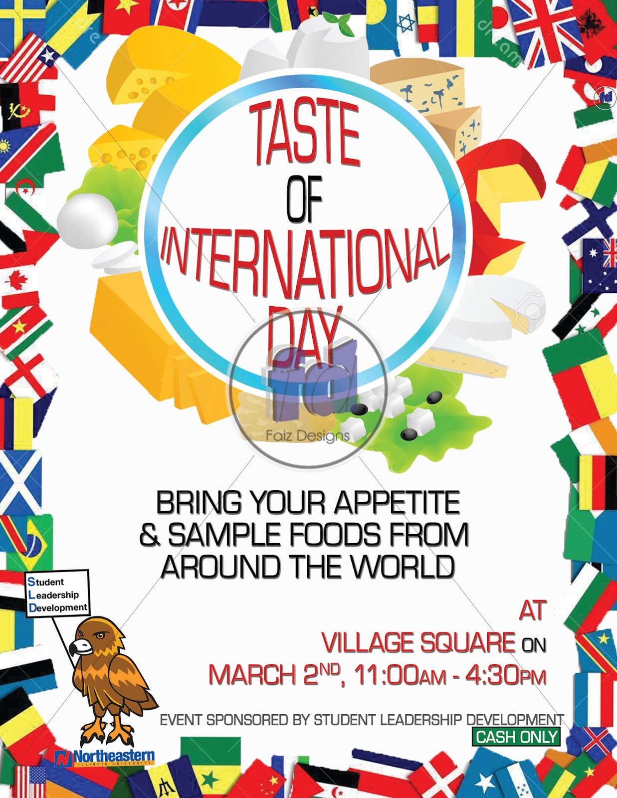 Flyer for International Day event | Faiz Designs
