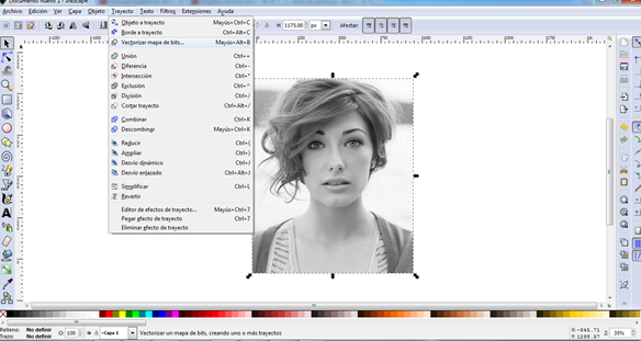 APRENDE A USAR INKSCAPE: 29-. Como vectorizar mapas de bits.