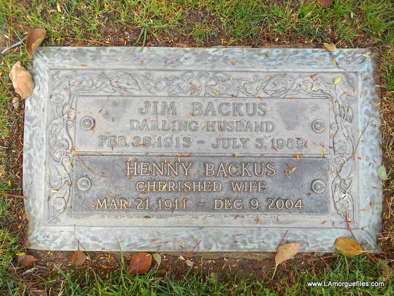 Los Angeles Morgue Files: "Gilligan's Island" Actor Jim Backus 1989 ...