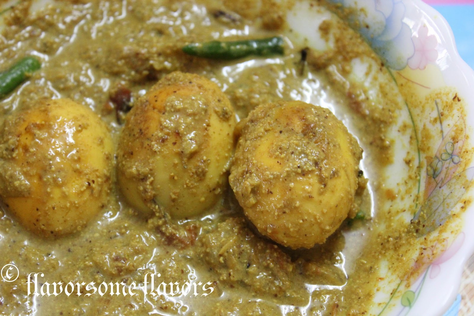 Flavorsome Flavors: Dim-Posto (Eggs in Poppy Seed Gravy)