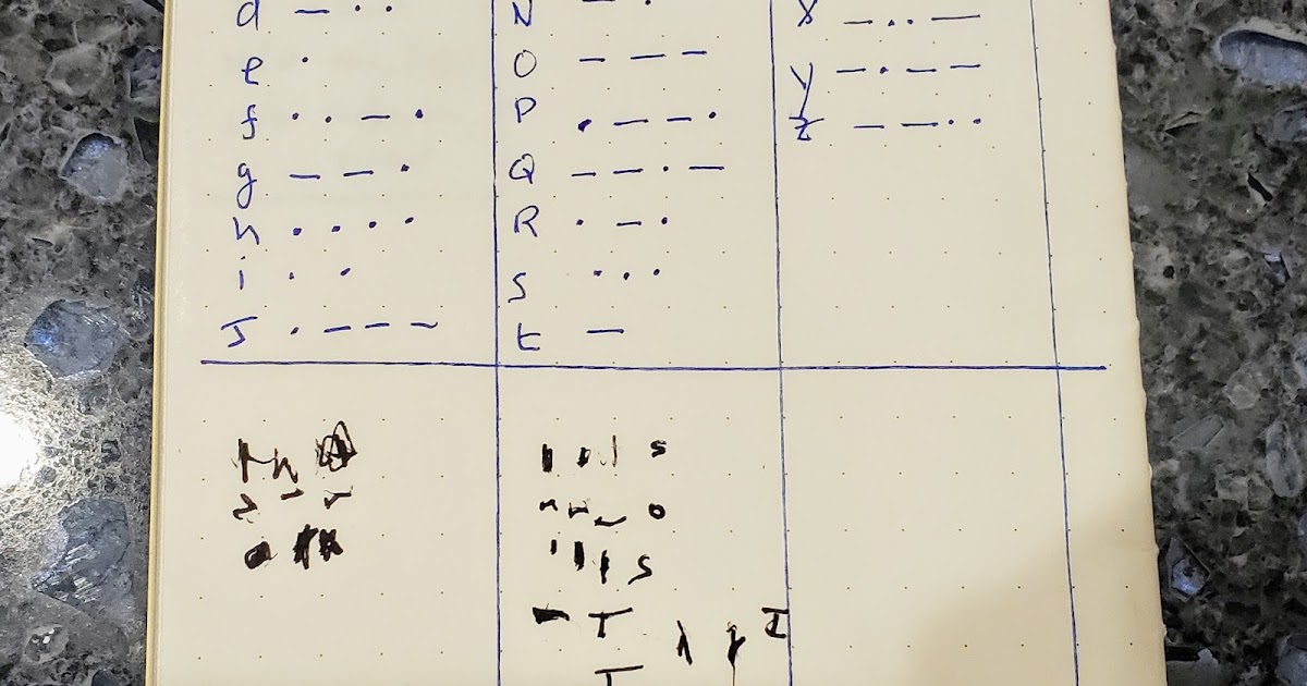 Ben's Journal: A Quick bash Morse Code Generator