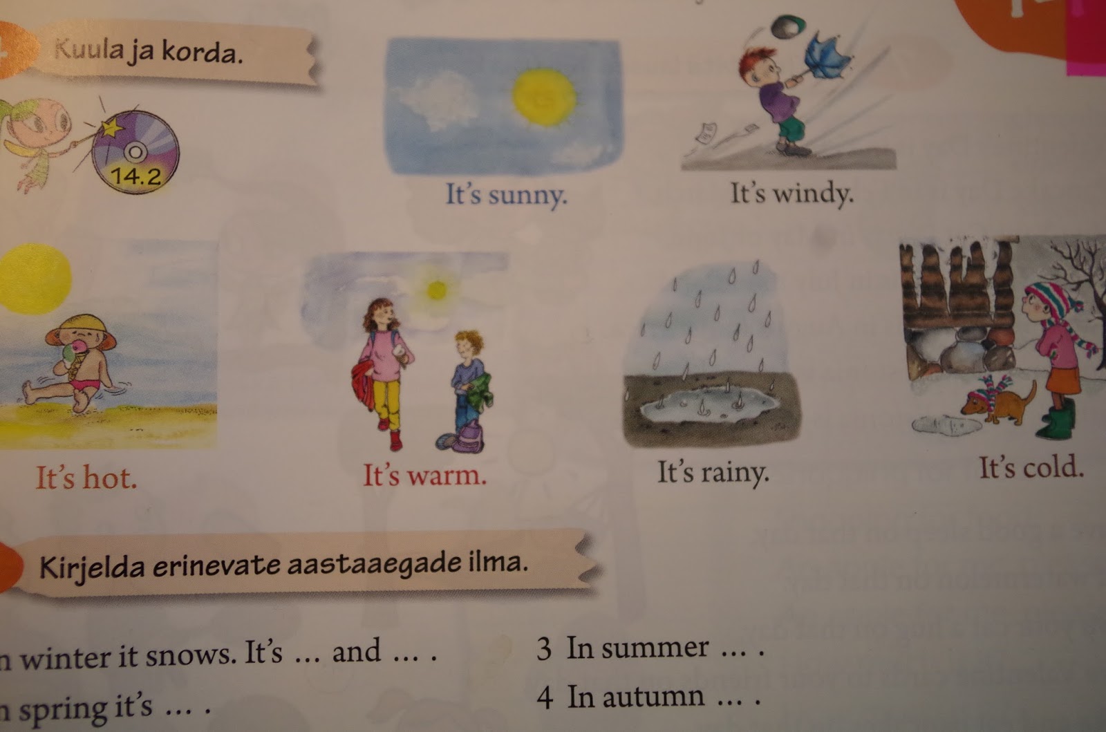 WE LOVE ENGLISH: year 3: "What´s the weather like? How´s the weather?"