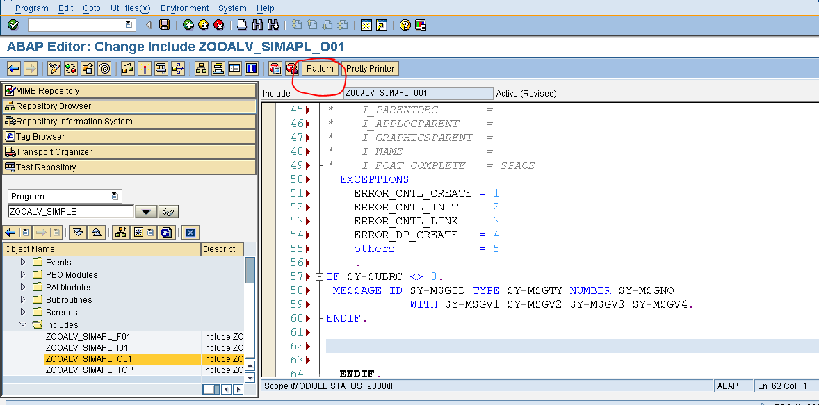 SAP TECH: Basic OO-ALV Report ( SE80 )