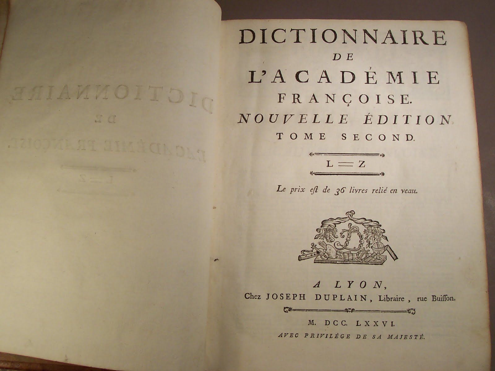 Librairie ancienne et autres trésors...: 4eme édition du Dictionnaire ...
