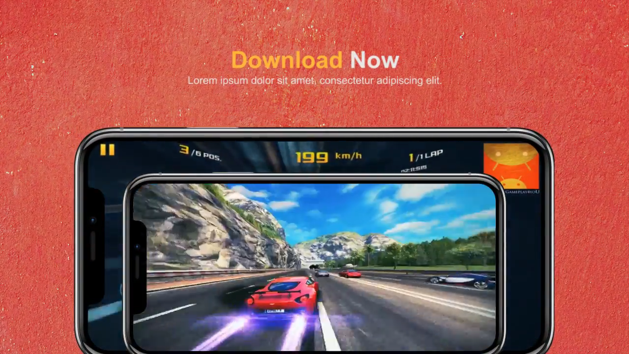 Mobile Game Promo Template For Adobe Premiere - Snail Motion