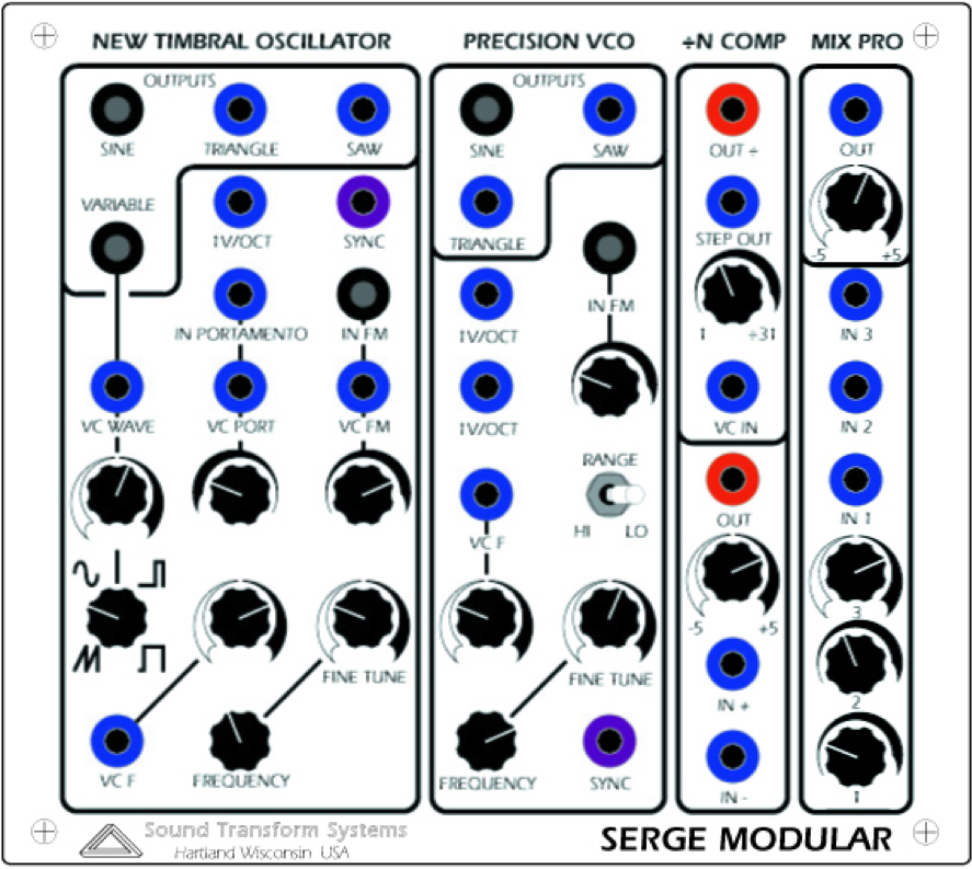 Serge Modular Synthesizer Info: Dual Oscillator
