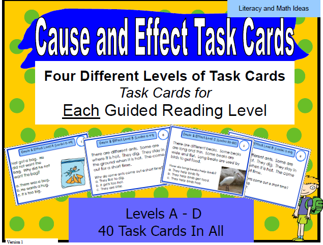 Simply Centers: Task Cards That Are Organized By Guided Reading Levels