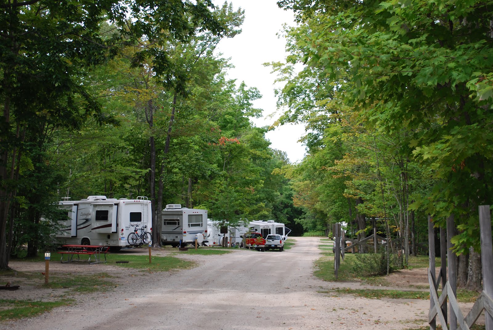 BLUE SKY AHEAD: Mackinaw City/Mackinac Island KOA, Michigan