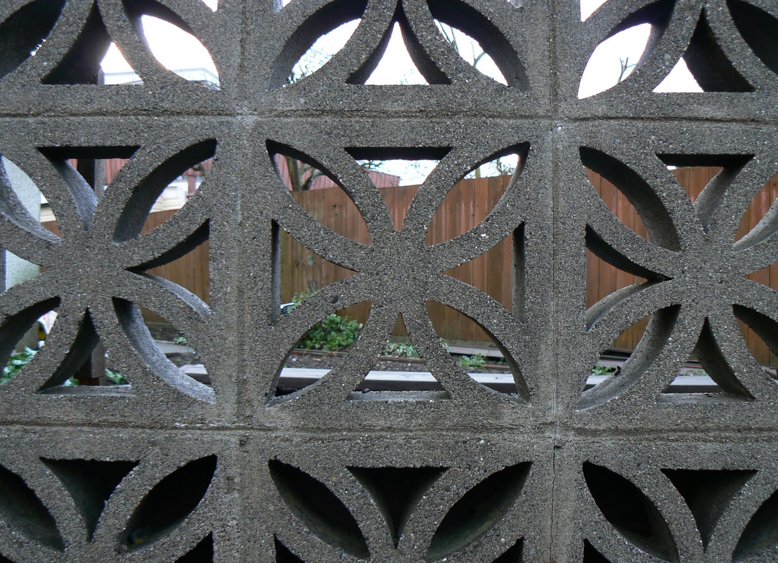 Joy and Wonder: Mid-century concrete block fences