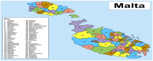 Malta: Административна поделба