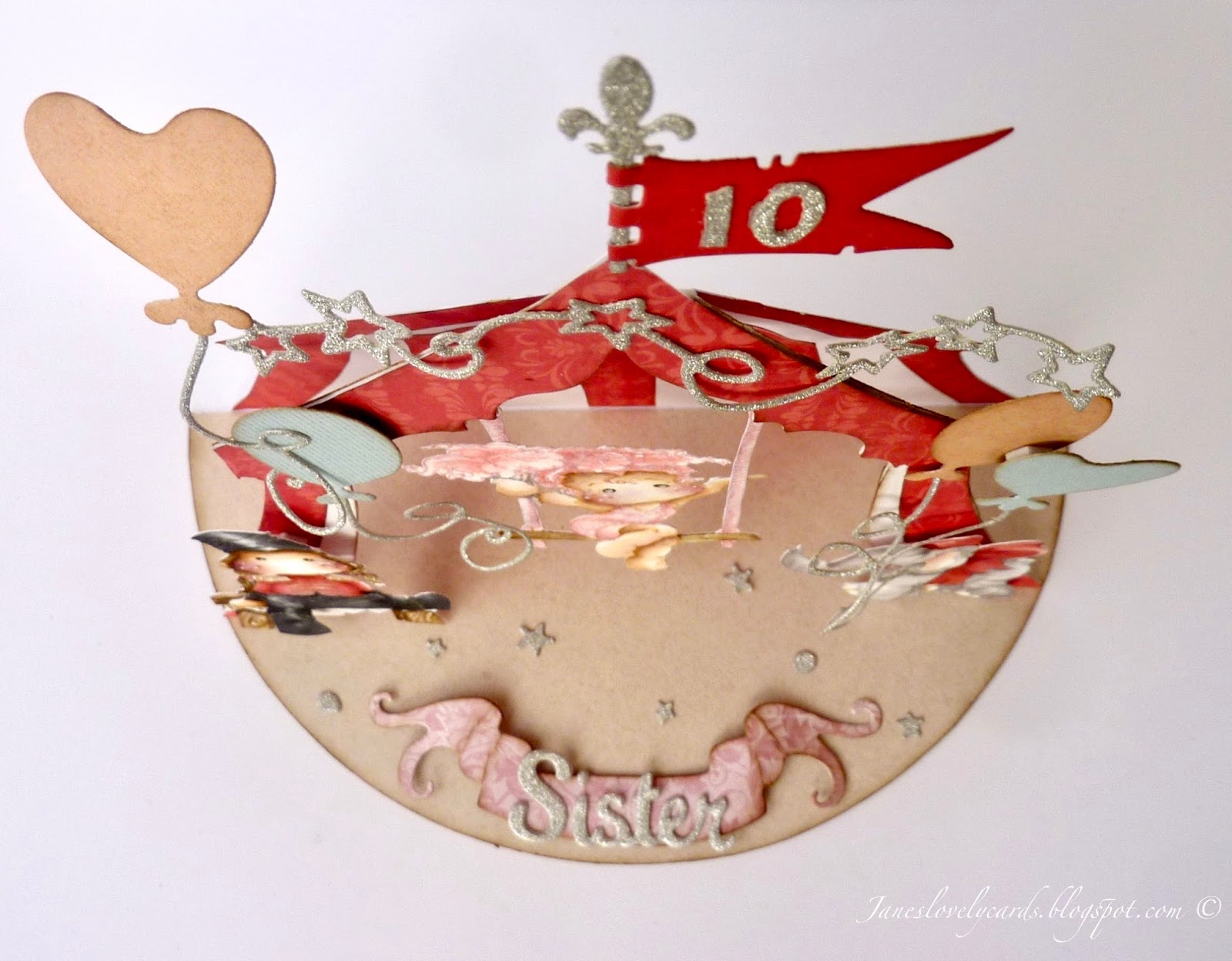 Jane's Lovely Cards : The Greatest Showman Birthday Card