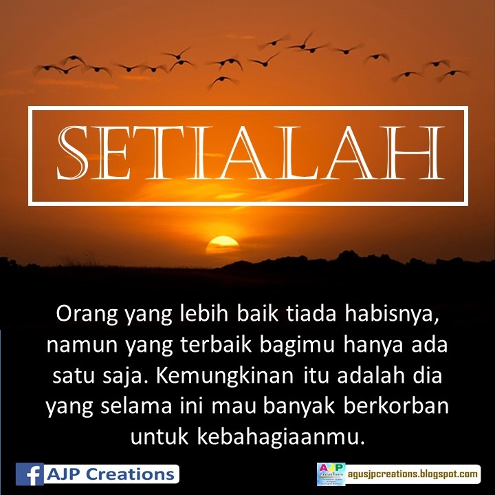 Kata-Kata Bijak Harapan Untuk Setia | AJP Creations