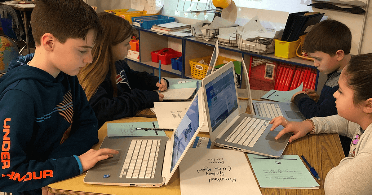 Elementary Students Research Deep Space Images