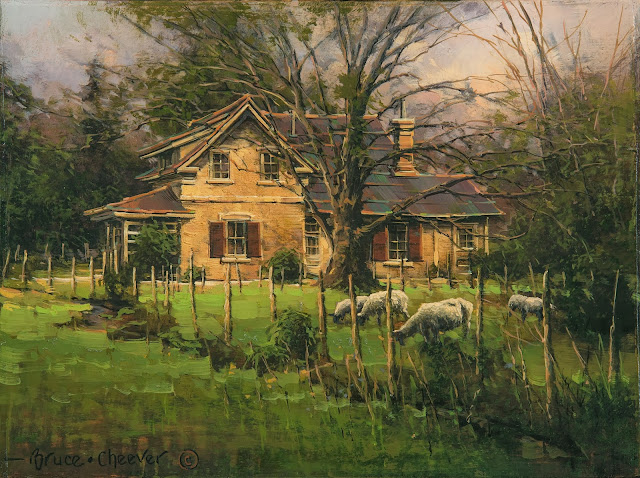 "Midway Homestead" 9x12, Oil ($2,800) SOLD