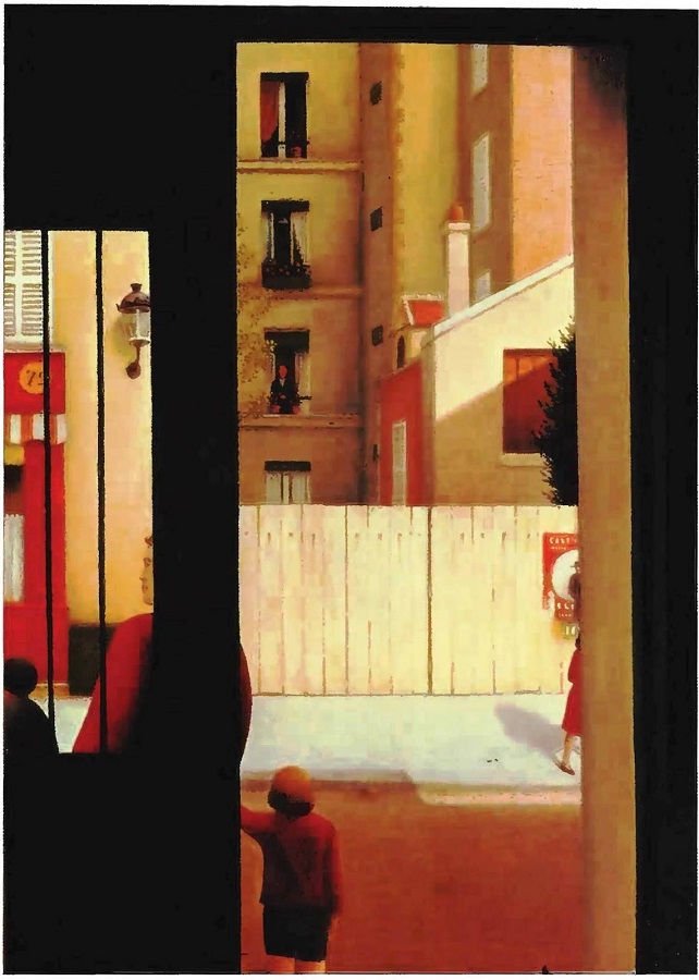 Punto al Arte: Escena callejera de René Rimbert