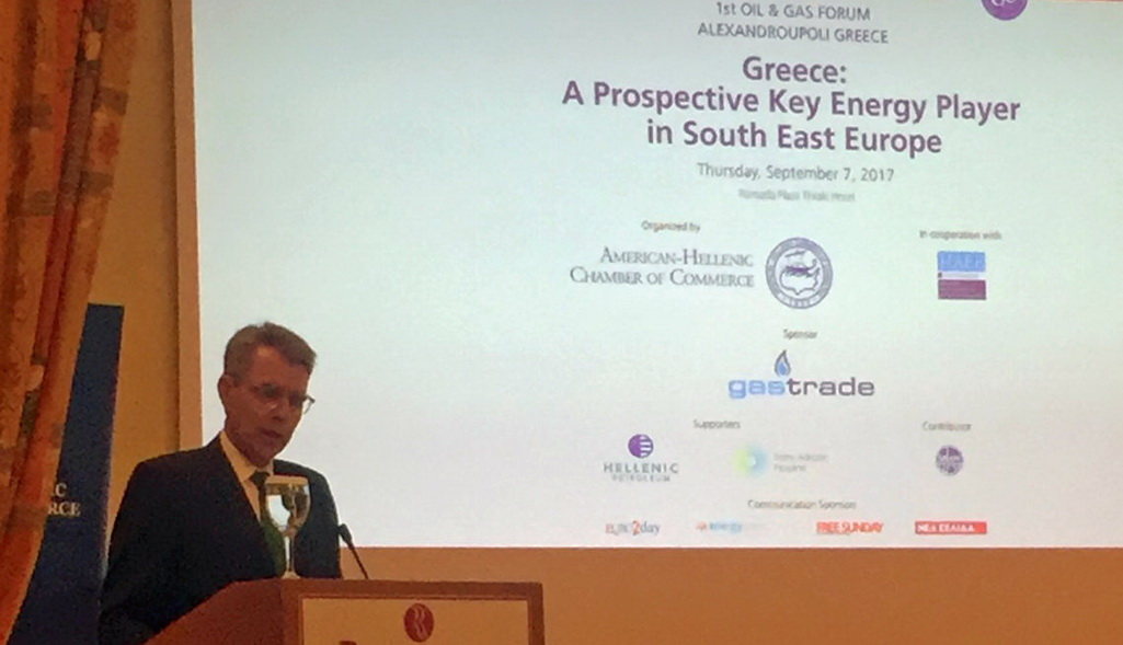 Στην Αλεξανδρούπολη ο Αμερικανός Πρέσβης Geoffrey Pyatt