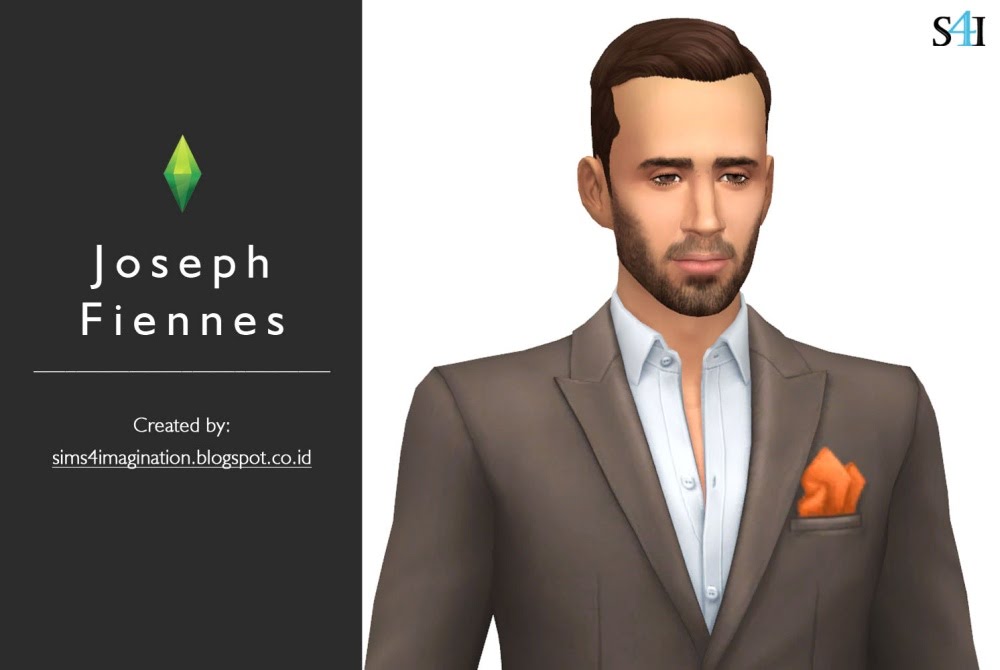 My Sims 4 CAS: Joseph Fiennes - Imagination Sims 4 CAS