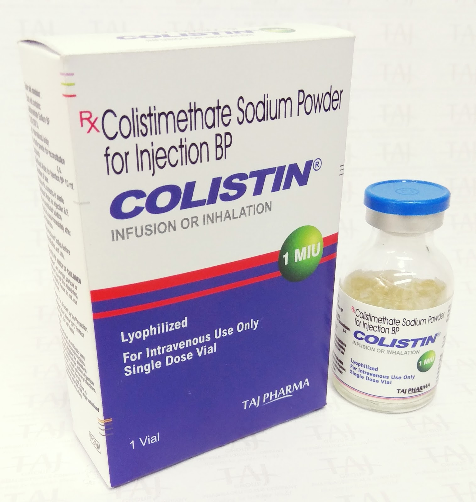 Colistimethate Sodium 1 Million I.U. Powder for Solution for Injection ...