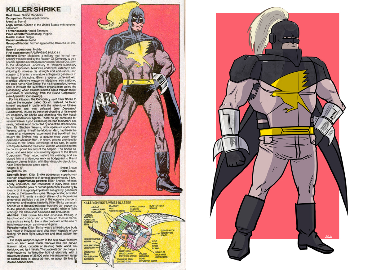 The Official Handbook to the Marvel Universe - REDUX Edition: KILLER ...