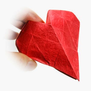 origami heart 3d ~ origami instructions art and craft ideas