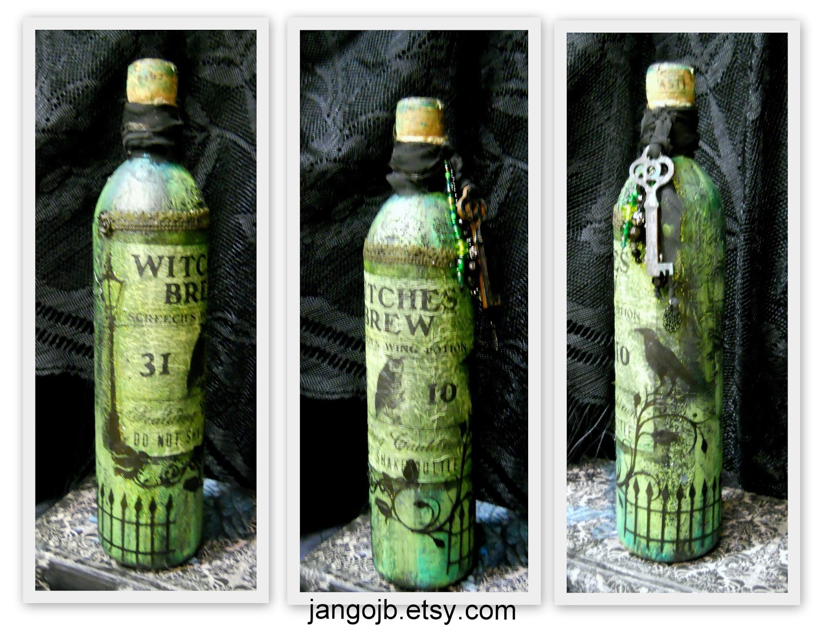 Make The Best Of Things Water Bottle Turned Halloween Potion Bottle
