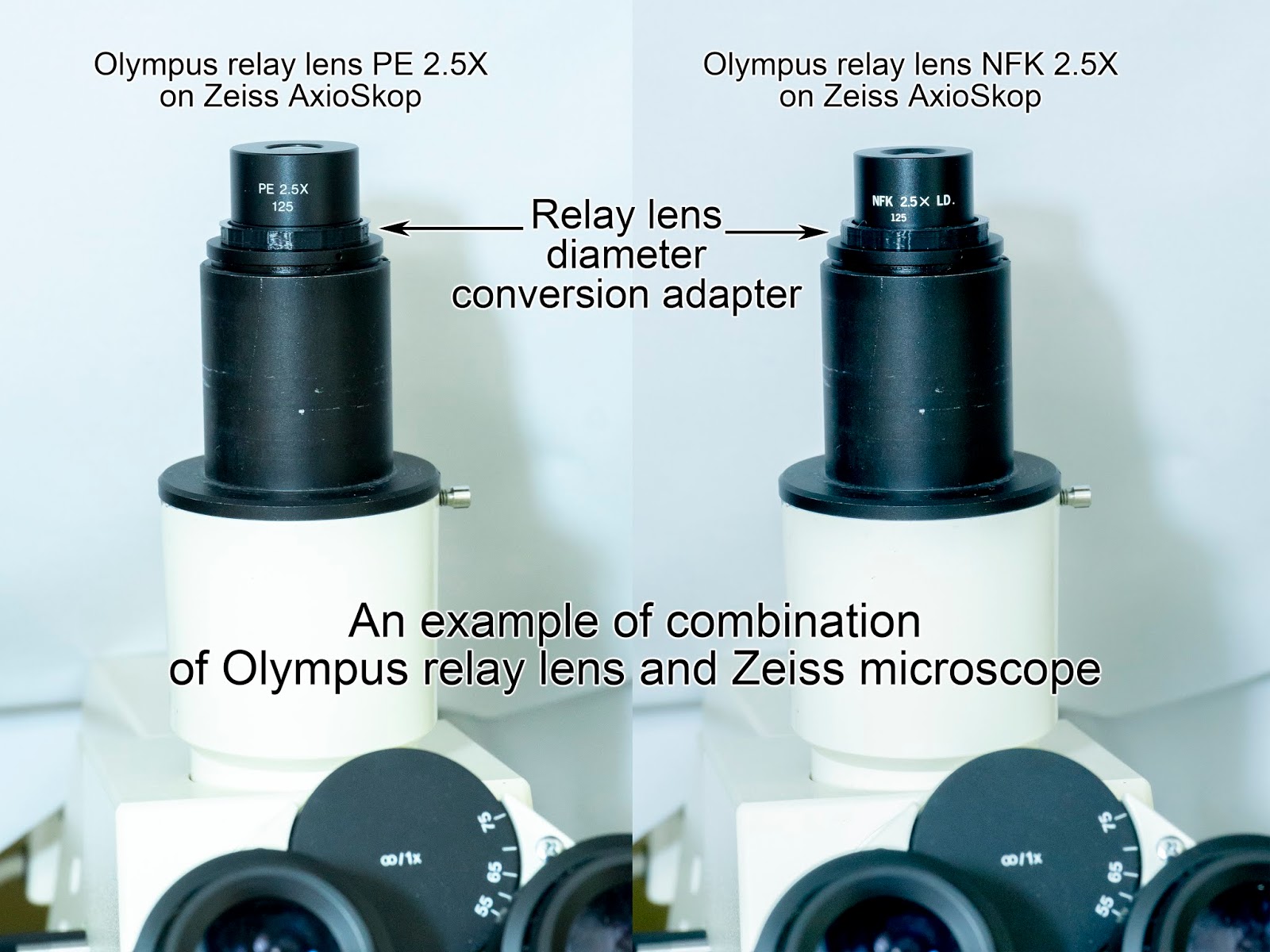 Microscope camera adapter for Zeiss trinocular head.