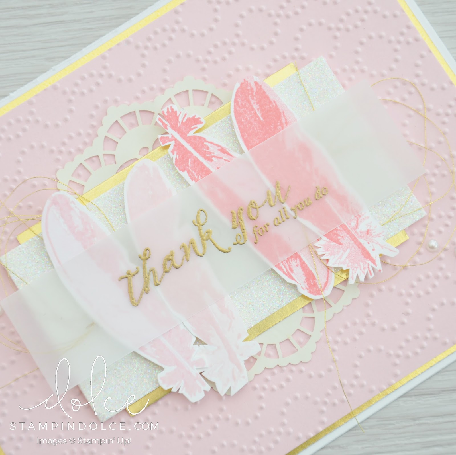 Stampin' Dolce: Pink Power - Fancy Friday Blog Hop