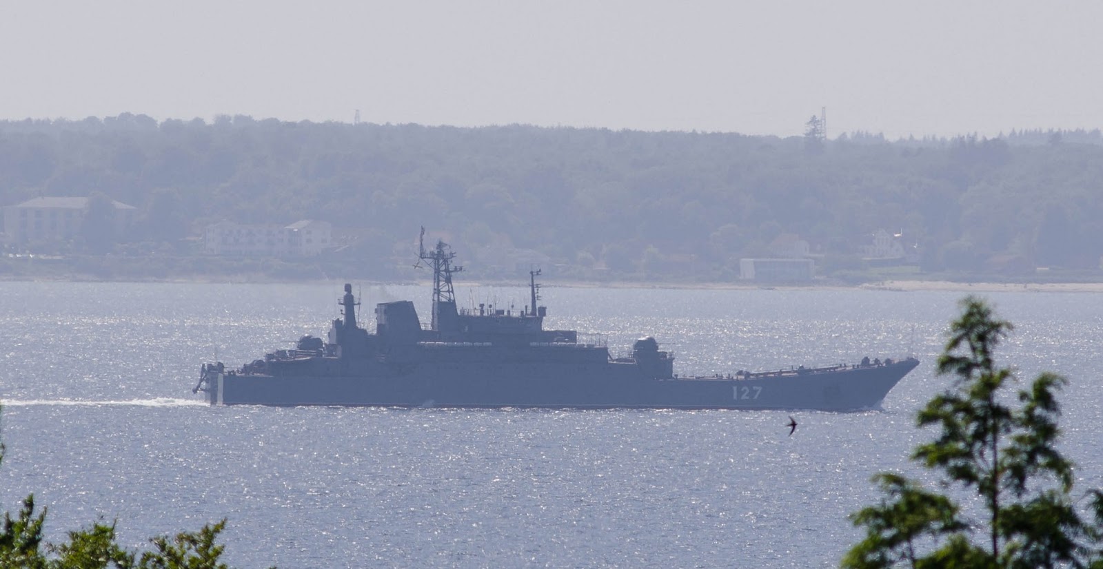 The Things I Enjoy: The Russian Navy's landing ship Minsk 127 in Øresund