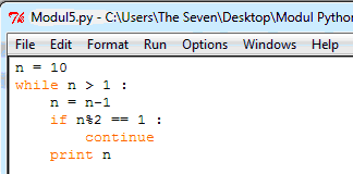 Konsep Continue pada Perulangan | Belajar Python di Blog 7