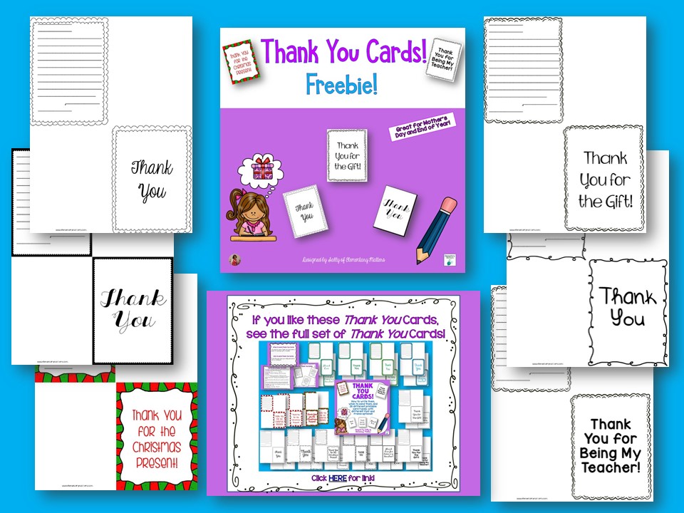 Cards for Teacher Appreciation - Classroom Freebies