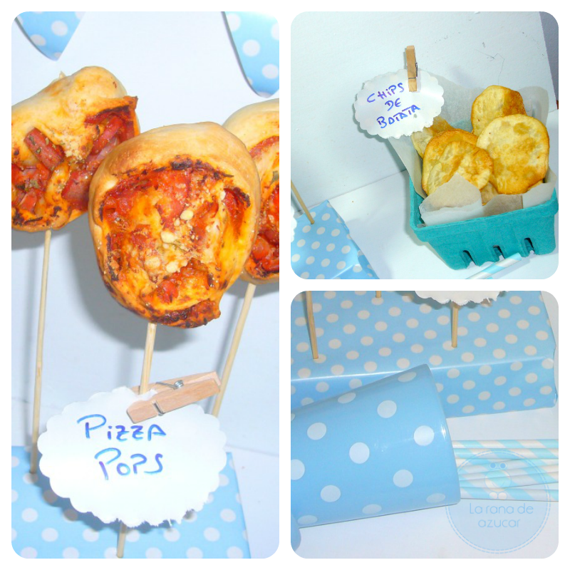 La rana de azúcar: Pizzas pops y chips de batata (reto ¡qué rico mamá! )