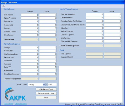 Aplikasi Bajet Percuma Dari AKPK - BEAM