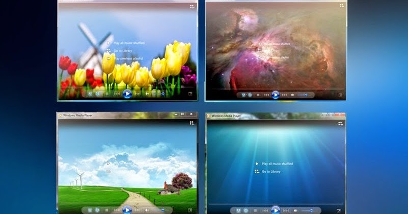 Change Windows media player background wallpaper | Tekspot