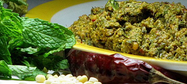 Fresh mint Thuvayal - Pudina Thuvayal