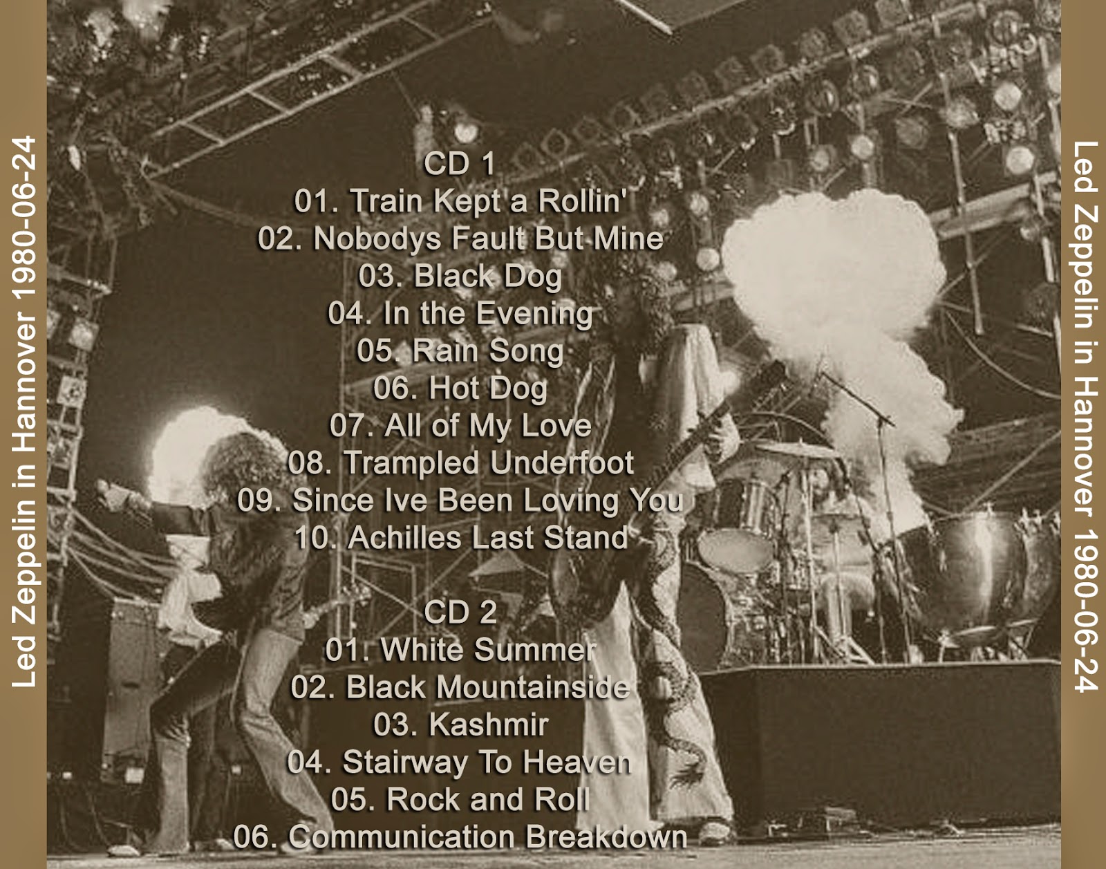 World Of BOOTLEGS: BOOTLEG : Led Zeppelin - Messehalle, Hannover, 24 ...