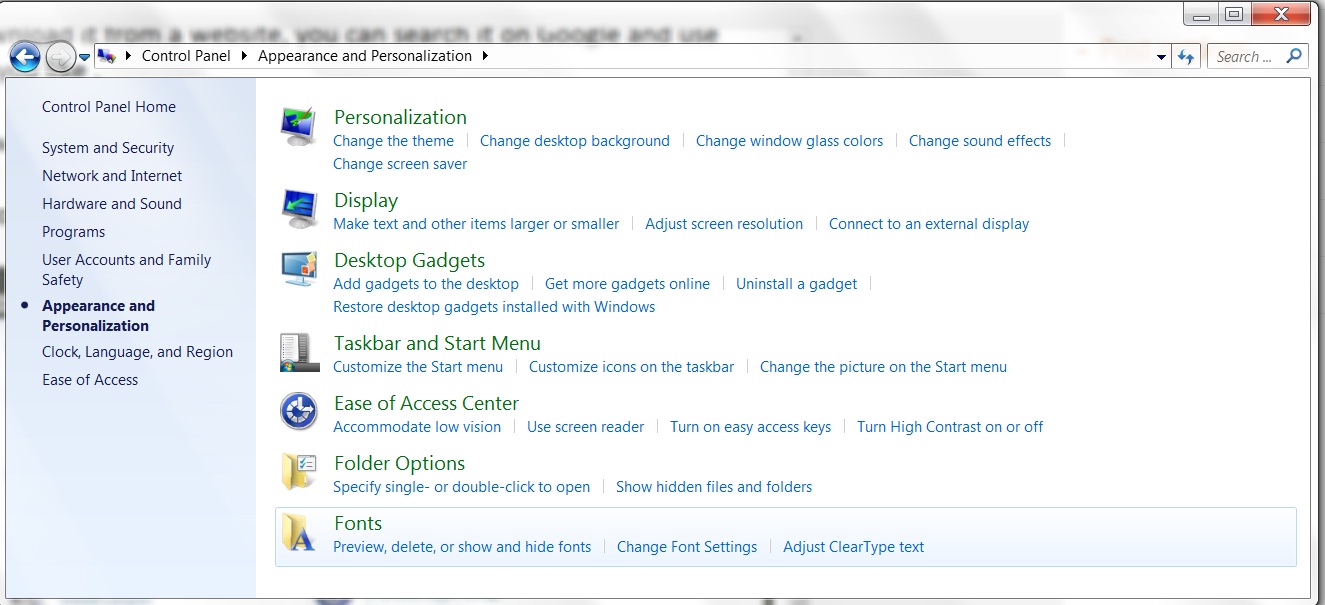 How To Install Extra Fonts in Windows 7 | Windows 7 Features & Problem ...