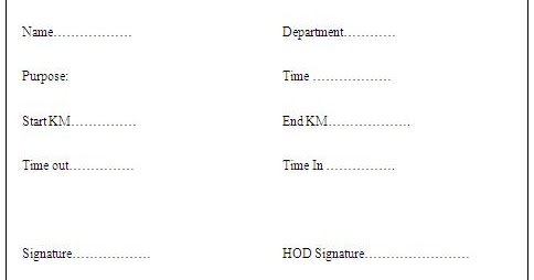 Conveyance Allowance Claim Form